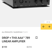 DROP + THX AAA™ 789 LINEAR AMPLIFIER 리니어 앰프
