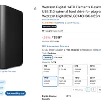 WD 14TB 엘리먼트 외장하드 | 알구몬