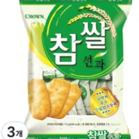 역대최저가 크라운 참쌀선과, 115g, 3개
